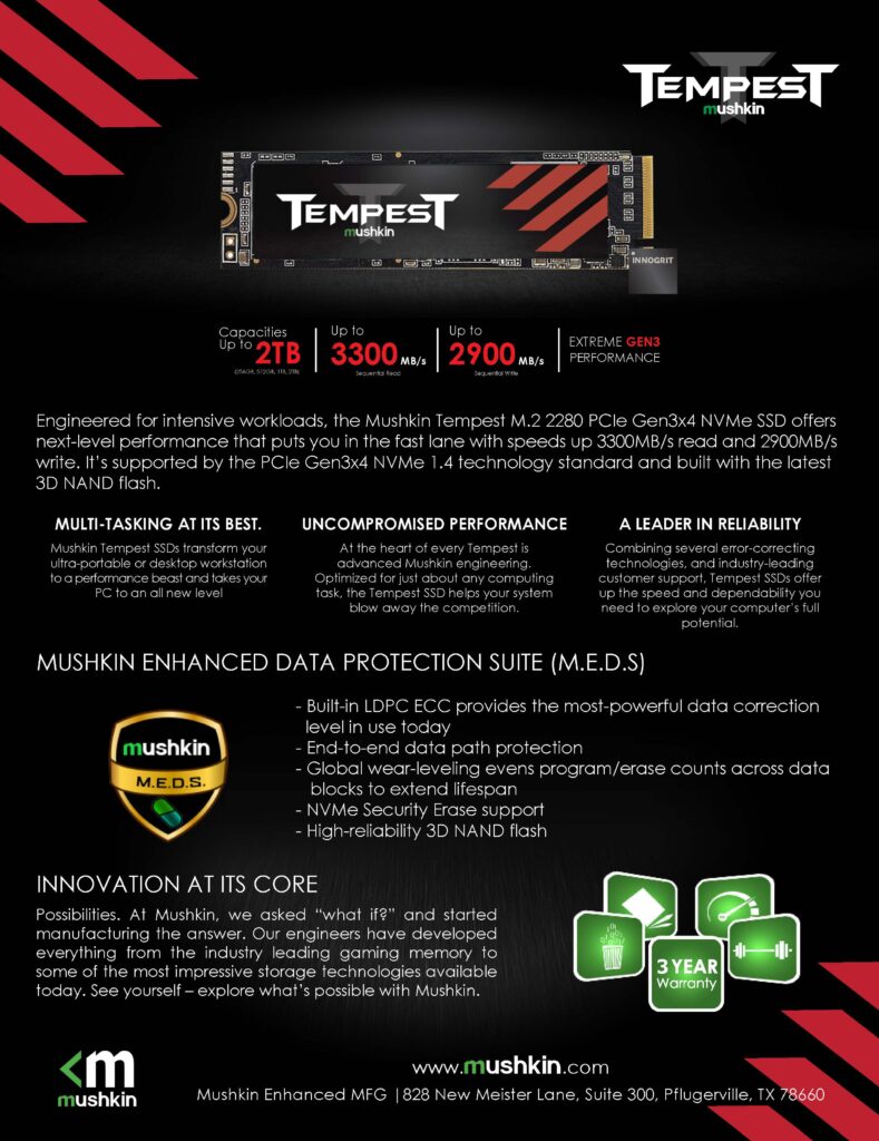 Tempest – 1TB | MKNSSDTS1TB-D8 – SSD & RAM Memory for Gaming and High ...